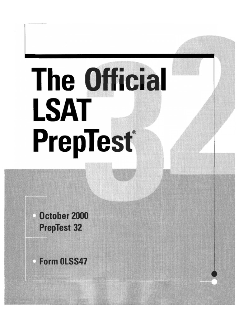 Lsac - Lsat Preptest 31 (, Lsac) | PDF