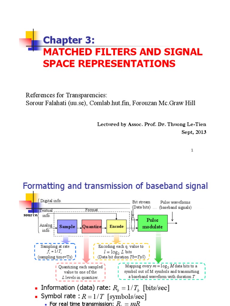C3 Signalspace2013 PDF | PDF | Modulation | Sampling (Signal Processing)