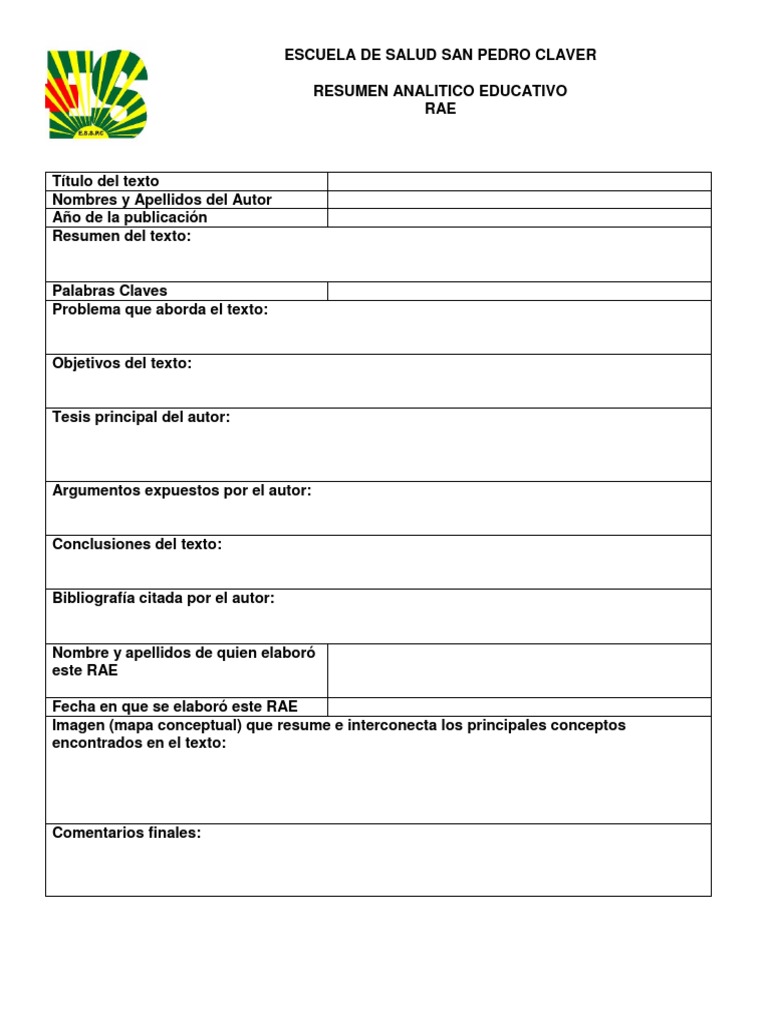 Formato de Rae | PDF