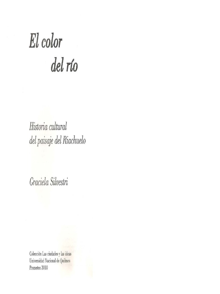 El Color Del Rio - Graciela Silvestri | PDF