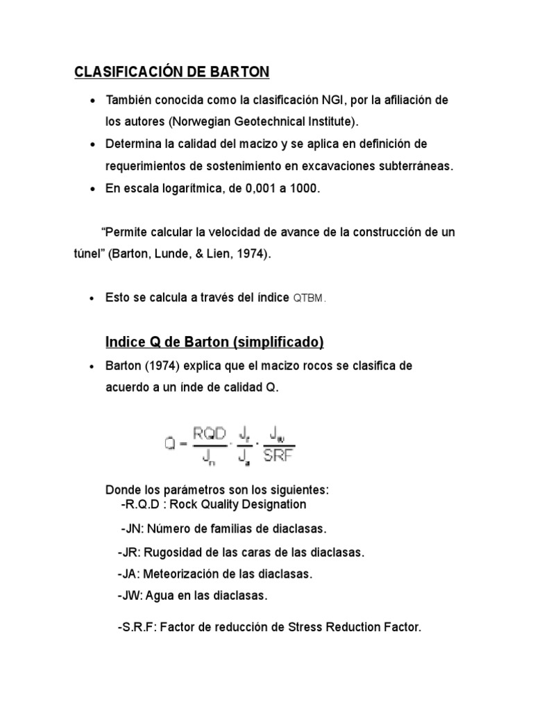 Clasificación de Barton y QTBM | PDF | Física Aplicada e ...