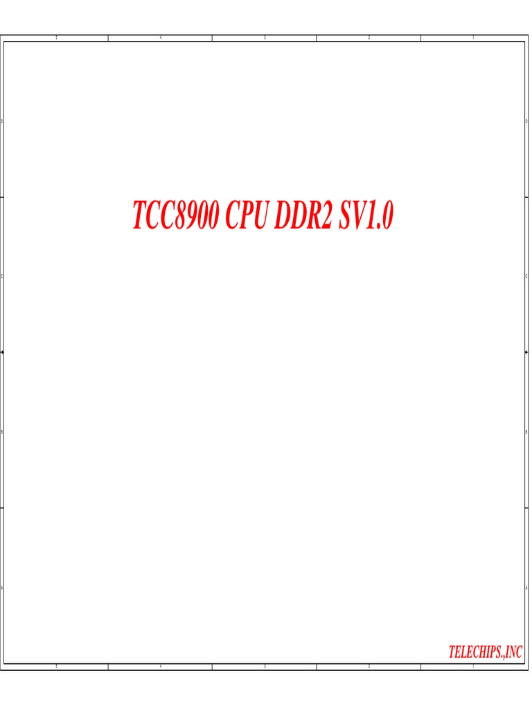 TCC8900 CPU DDR2 SV1.0: Telechips.,Inc | PDF