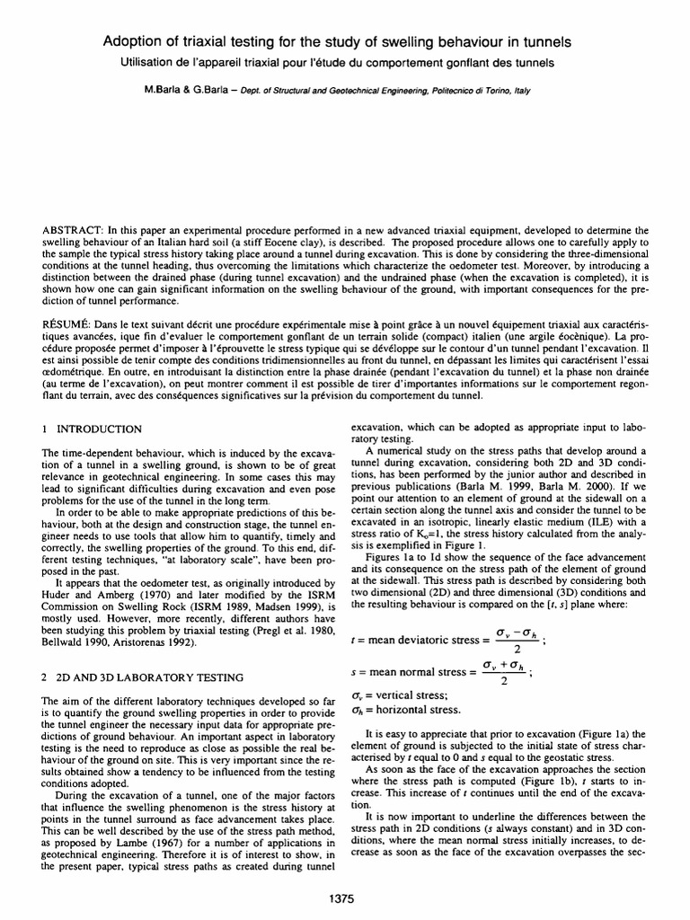 Triaxial Test Swelling Rock | Download Free PDF | Stress (Mechanics ...