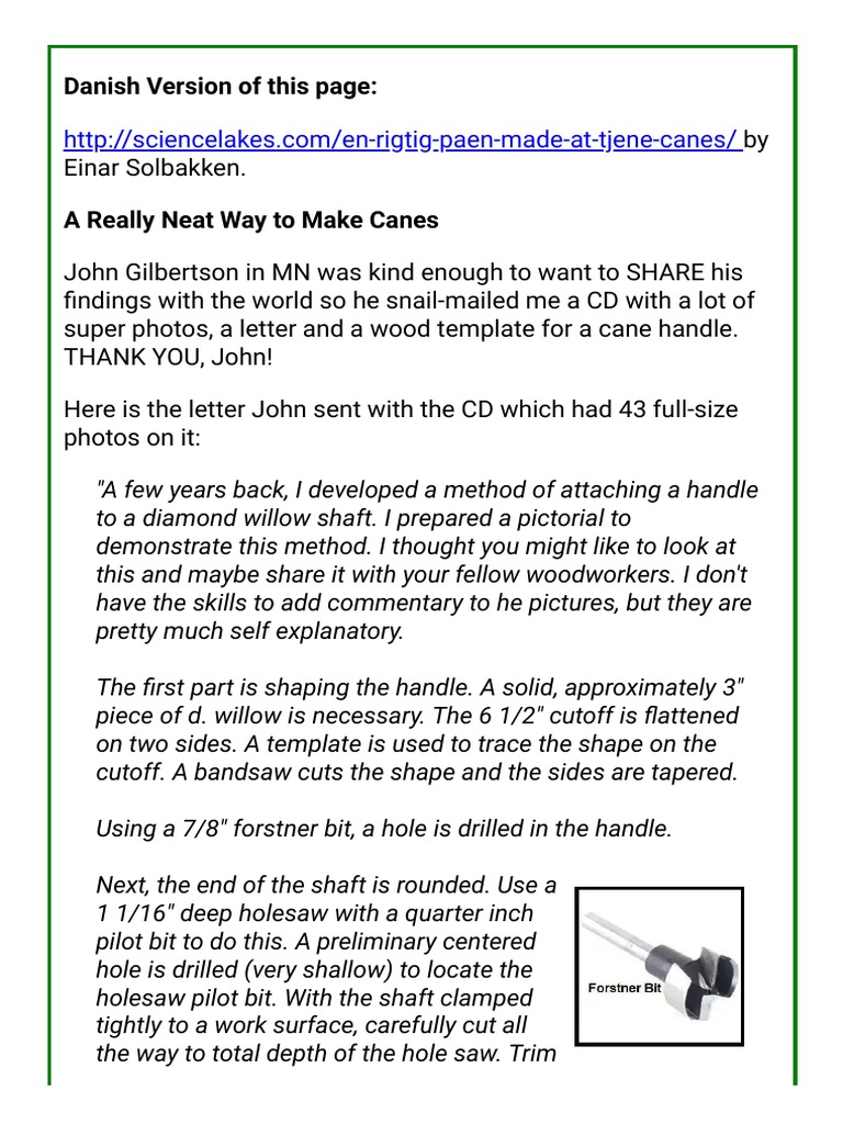 How To Make A CANE | PDF | Wood | Industrial Processes