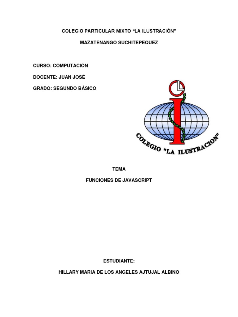 Funciones Javascript | PDF | Script Java | Objeto (informática)