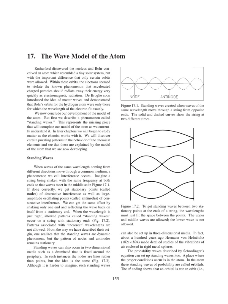 The Wave Model of The Atom | PDF | Atomic Orbital | Atoms