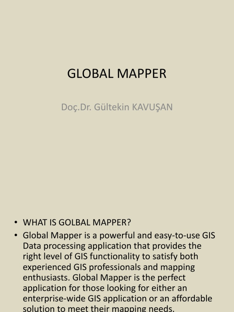 331 - 6 - Global Mapper | PDF | Geographic Information System | 3 D Computer Graphics