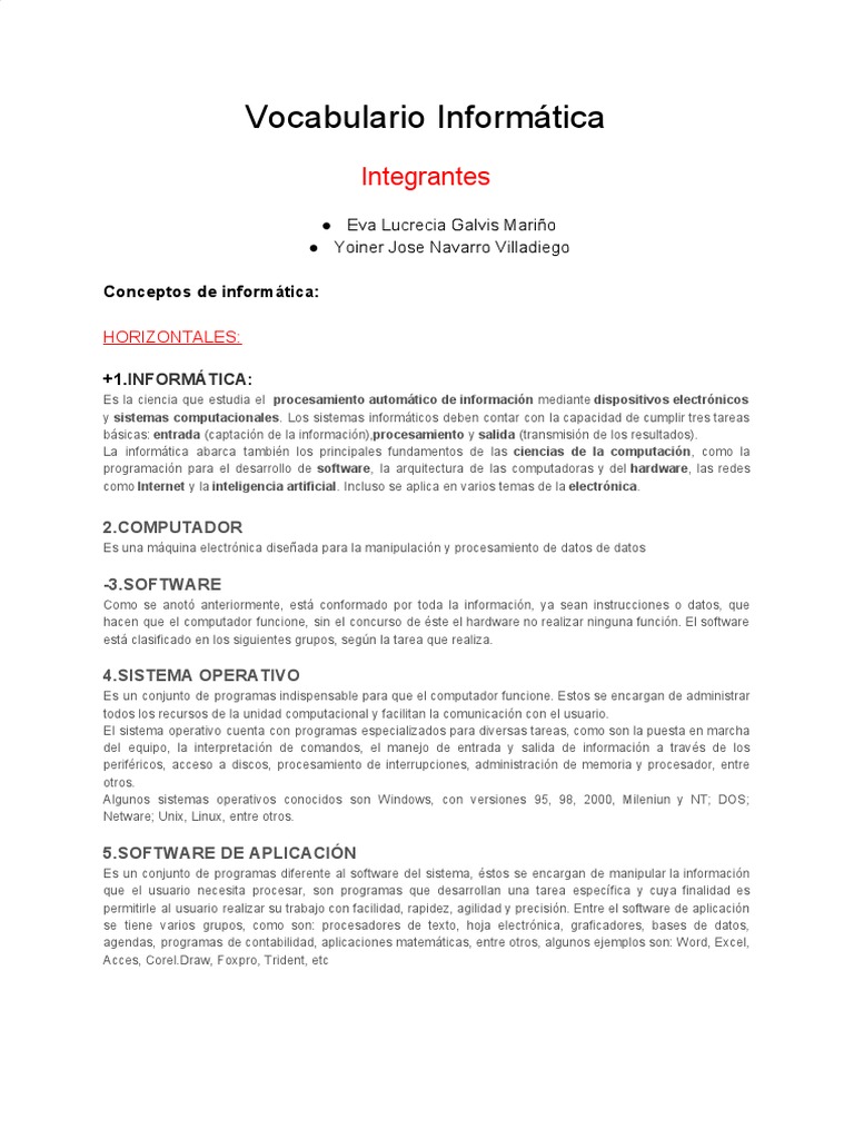 Crucigrama Eva y Yoiner | PDF | Algoritmos | Poco