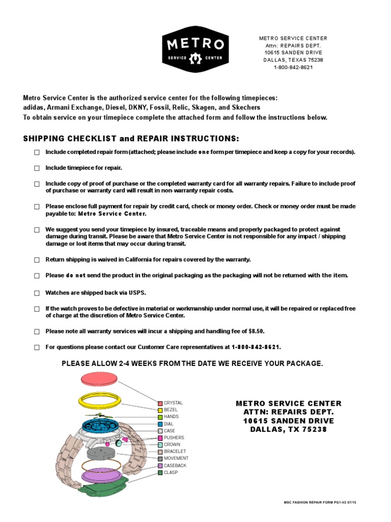 Diesel Watch Repair Instructions | PDF | Credit Card | Visa Inc.