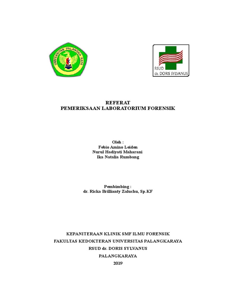 Forensik - Pemeriksaan Laboratorium | PDF