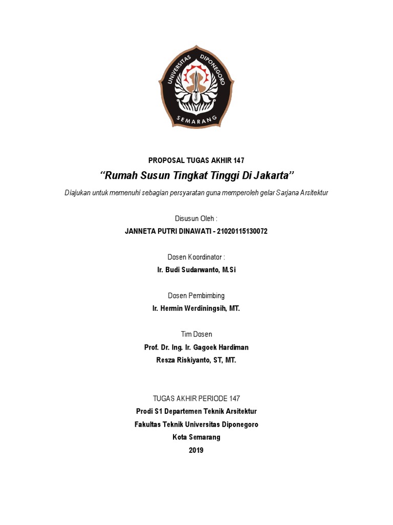 Proposal Rusun | PDF