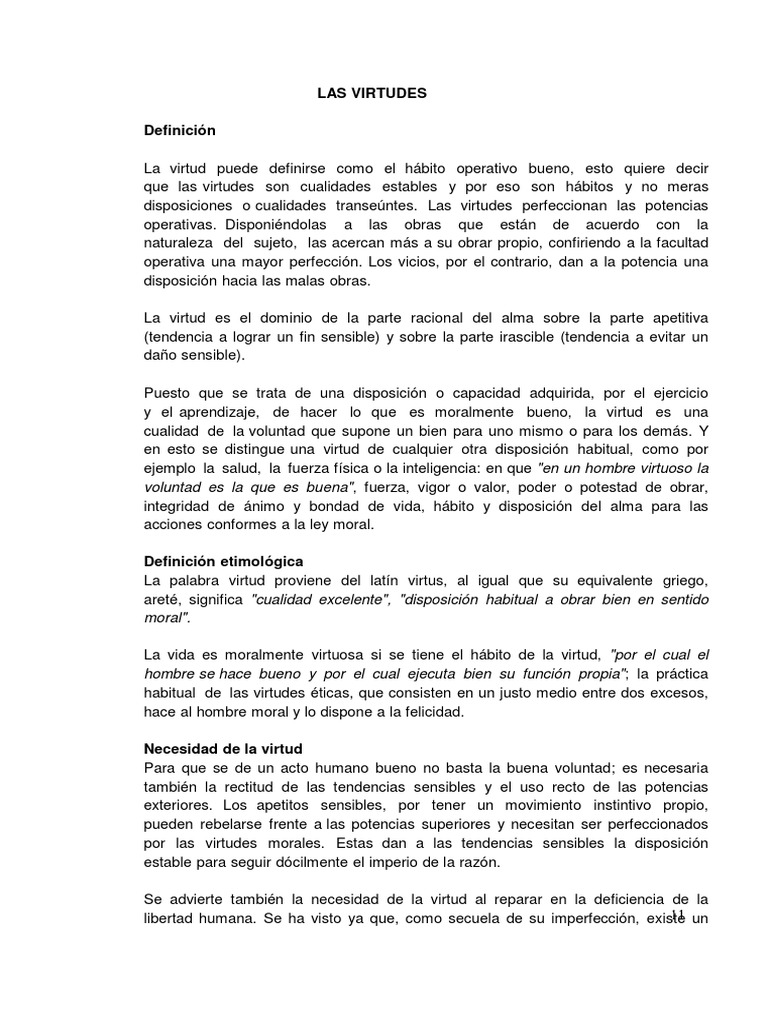 Sesion 5 Las Virtudes | PDF | Prudencia | Moralidad