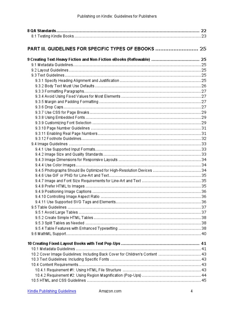 Part Iii. Guidelines For Specific Types of Ebooks ...