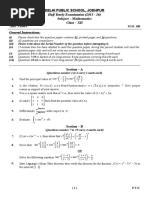 Guess Paper Class 12 Maths Important Questions | PDF