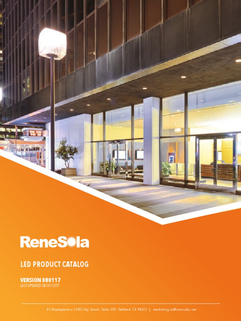 Renesola Catalog | PDF | Fluorescent Lamp | Lighting