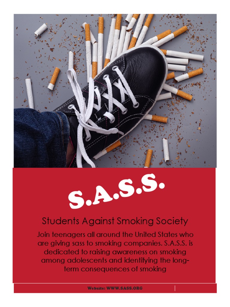 S.A.S.S. Anti-Smoking Awareness Flyer | PDF | Self-Improvement | Lifestyle