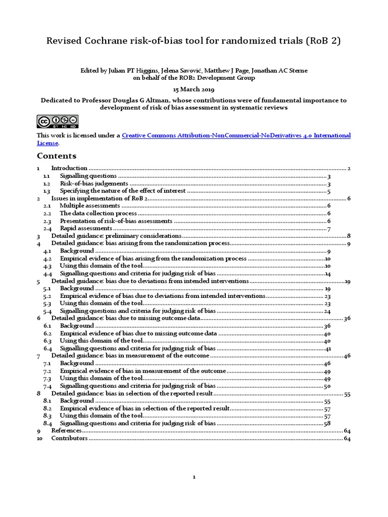RoB 2.0 Guidance Parallel Trial | PDF | Randomized Controlled Trial | Bias