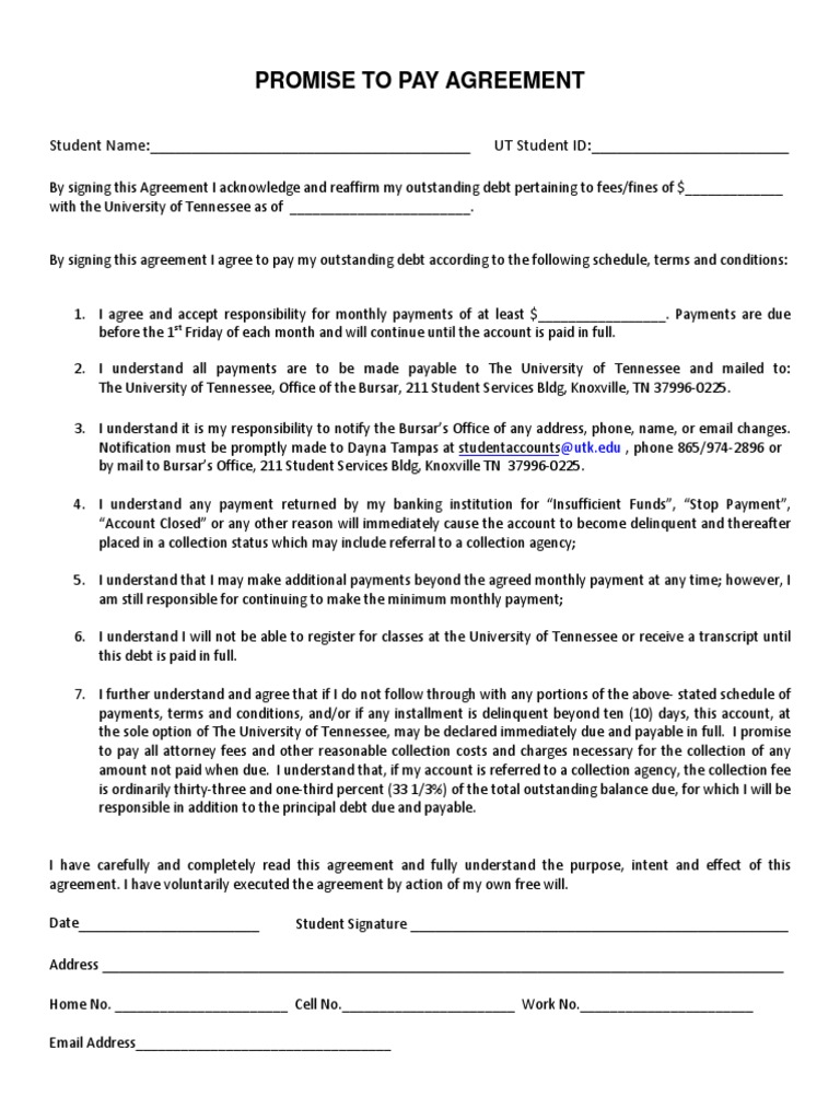 Wage Agreement Template