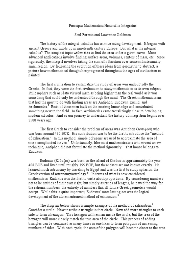 History of Integral Calculus | PDF | Lebesgue Integration | Integral