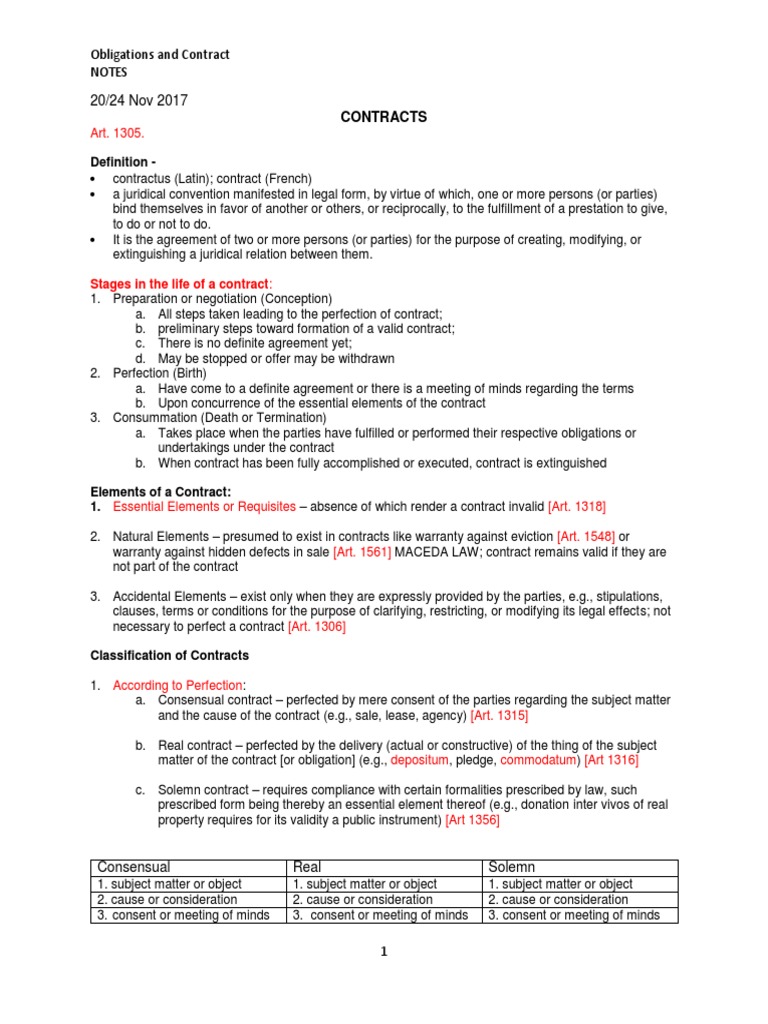 Oblicon Notes Contracts | PDF | Offer And Acceptance | Assignment (Law)