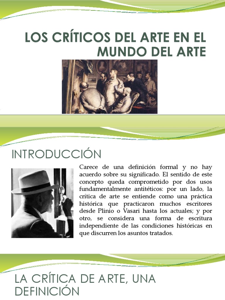 Definición y Tipos de Crítica de Arte | PDF | Crítica de arte | Artes ...