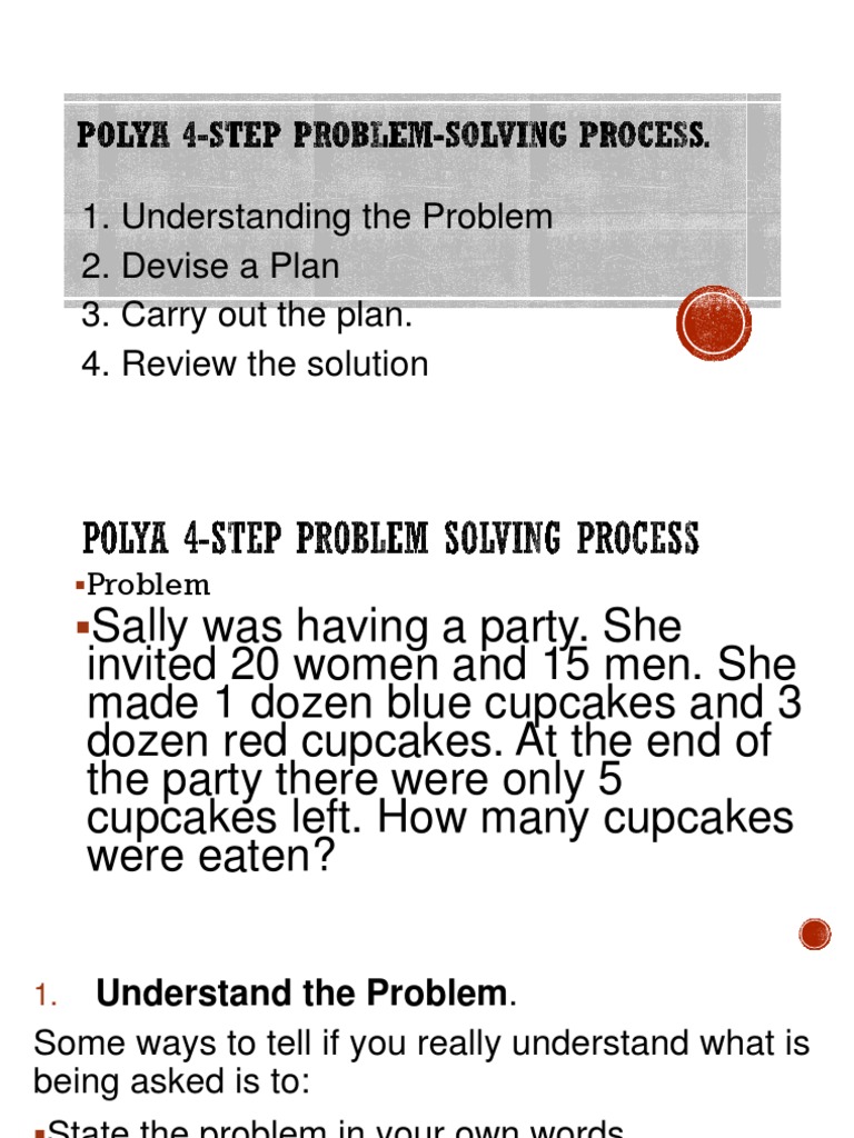 Polya's 4 Step | PDF