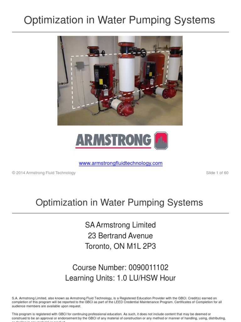 Optimizing HVAC Water Pumping Systems | PDF | Leadership In Energy And ...
