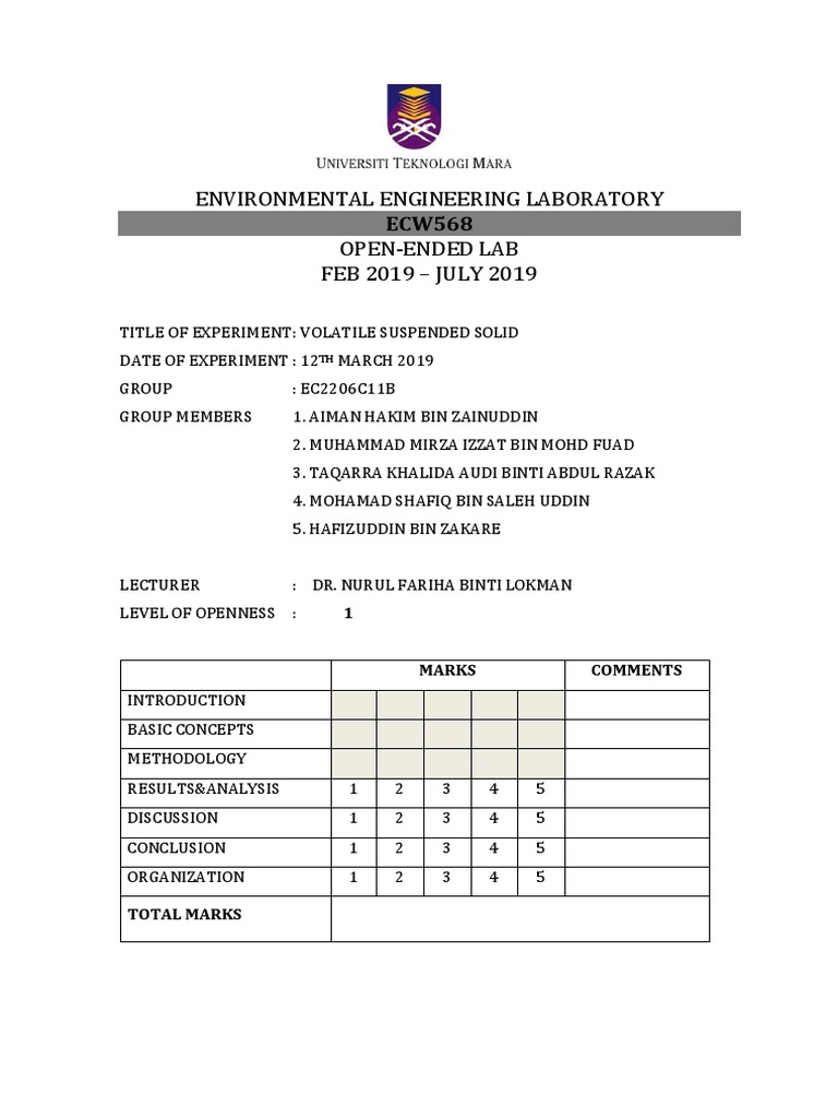 VSS | PDF | Solid | Filtration