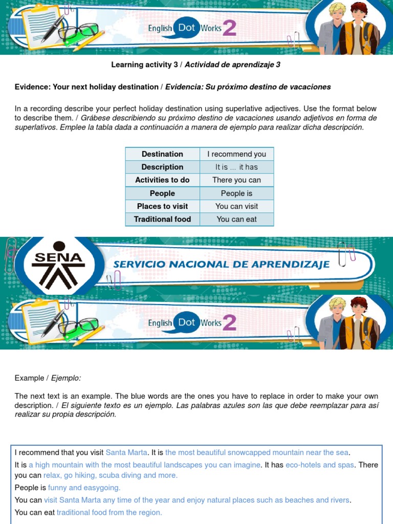 Learning Activity 3 / Actividad de Aprendizaje 3 | PDF | Nature