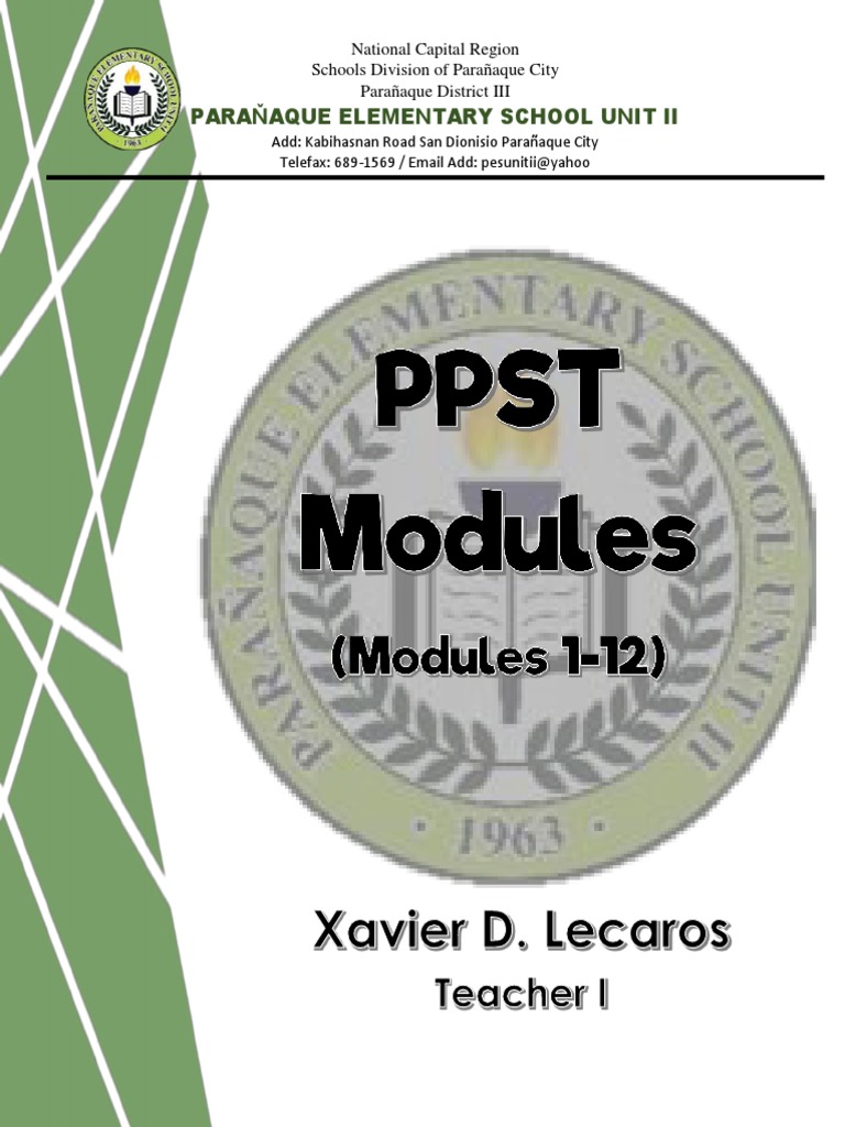 Front Page PPST | PDF