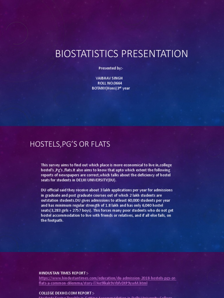 Biostatistics Presentation Vaibhav | Download Free PDF | Arithmetic ...