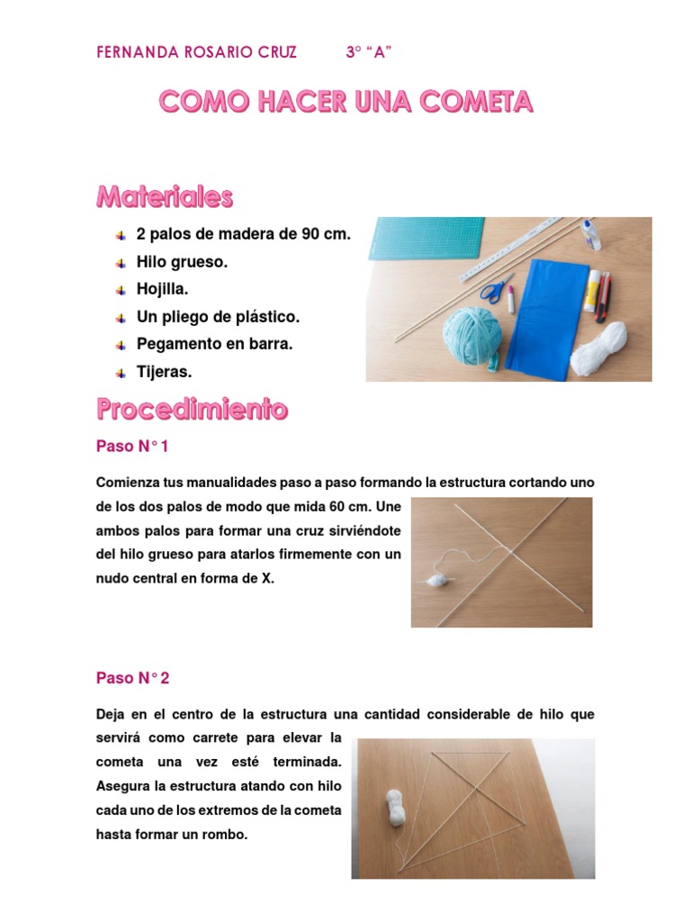 Como Hacer Una Cometa | PDF