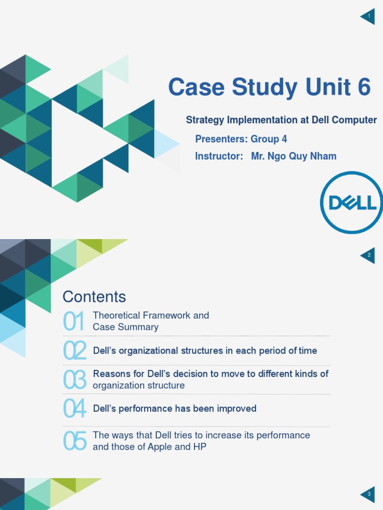 Case Study Group 4 | PDF | Organizational Structure | Dell