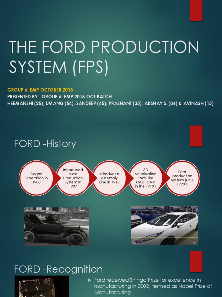 Group6 FPS Final | PDF | Lean Manufacturing | Ford Motor Company
