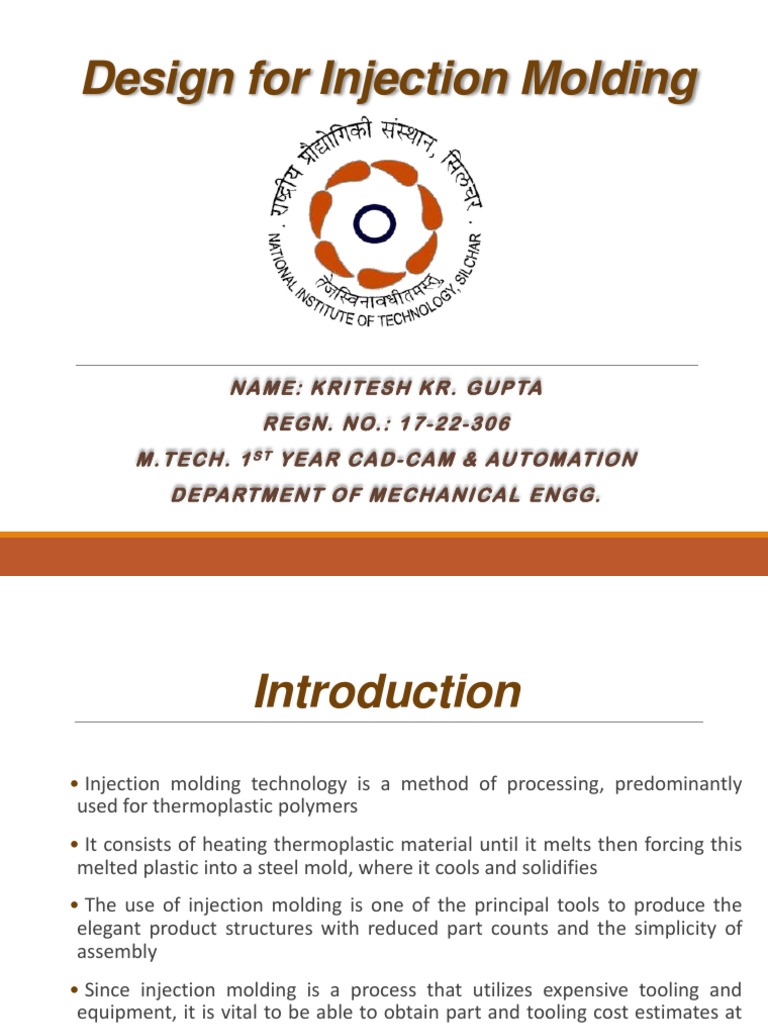 Design For Injection Molding | PDF | Applied And Interdisciplinary ...