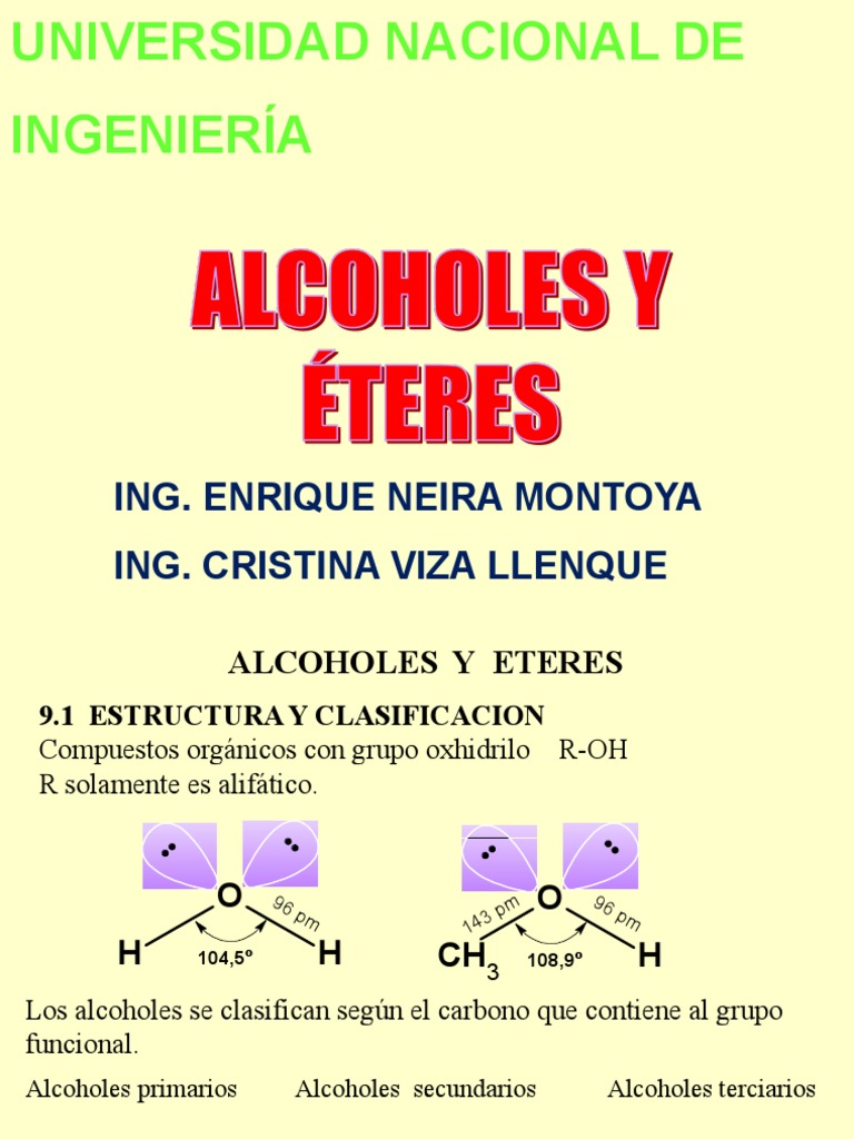 Alcoholes Quimica Organica | PDF | Etanol | Alcohol