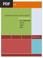 Chemistry Investigatory Project | PDF | Nutrients | Ph