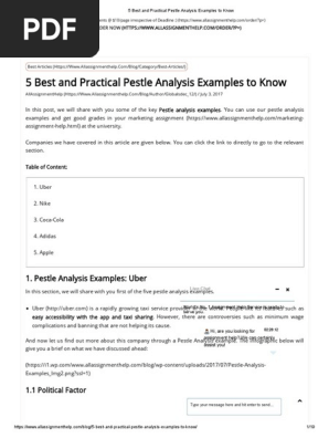 5 Best And Practical Pestle Analysis Examples To Know