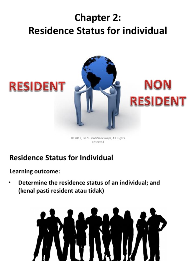 Chapter 2 - Residence Status For Individual - JAN 2019 PDF | PDF ...