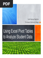 Excel PivotTable Slides PDF | PDF | Data | Data Management
