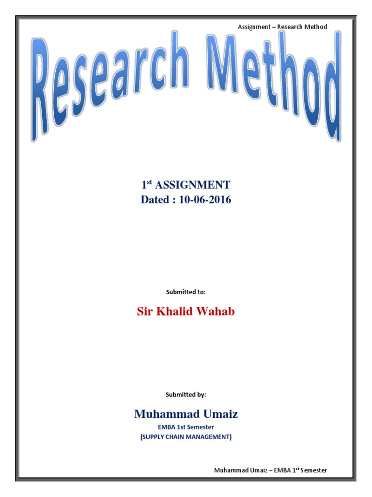 Research Method Assignment C | PDF | Hypothesis | Theory