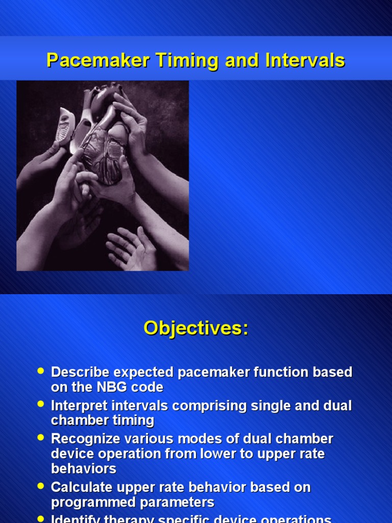 Pacemaker Timing and Function Overview | PDF | Artificial Cardiac ...