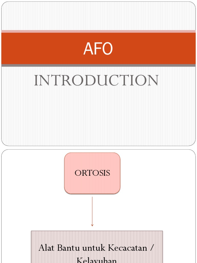 Afo 1 Afo Introduction | PDF