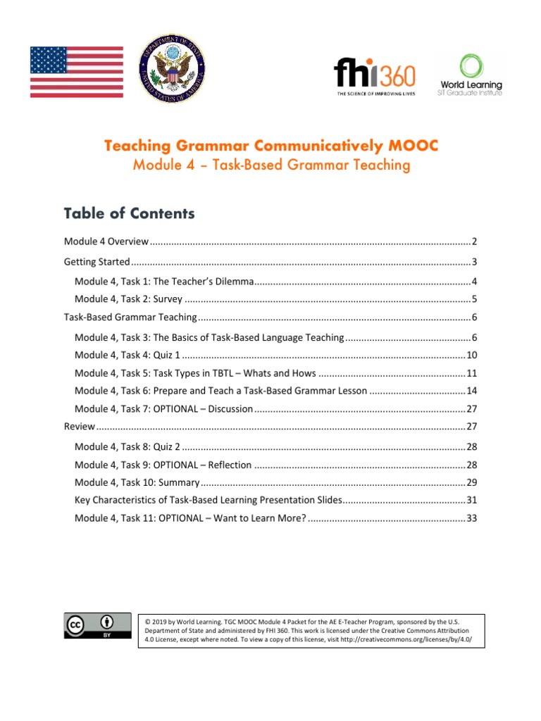 TGC Sa Mooc Module 4 Packet | PDF | Teachers | Behavior Modification