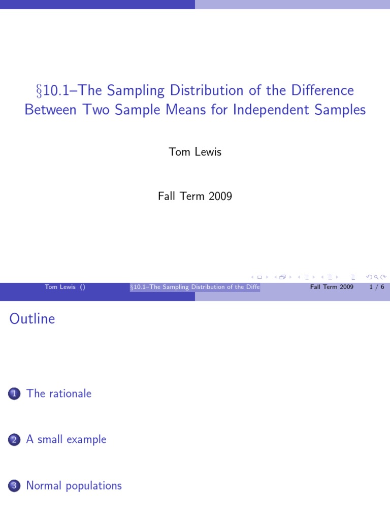 Example Document | PDF | Mean | Normal Distribution