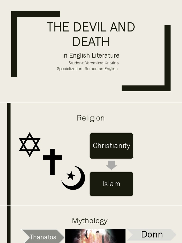 The Devil and Death: in English Literature | PDF