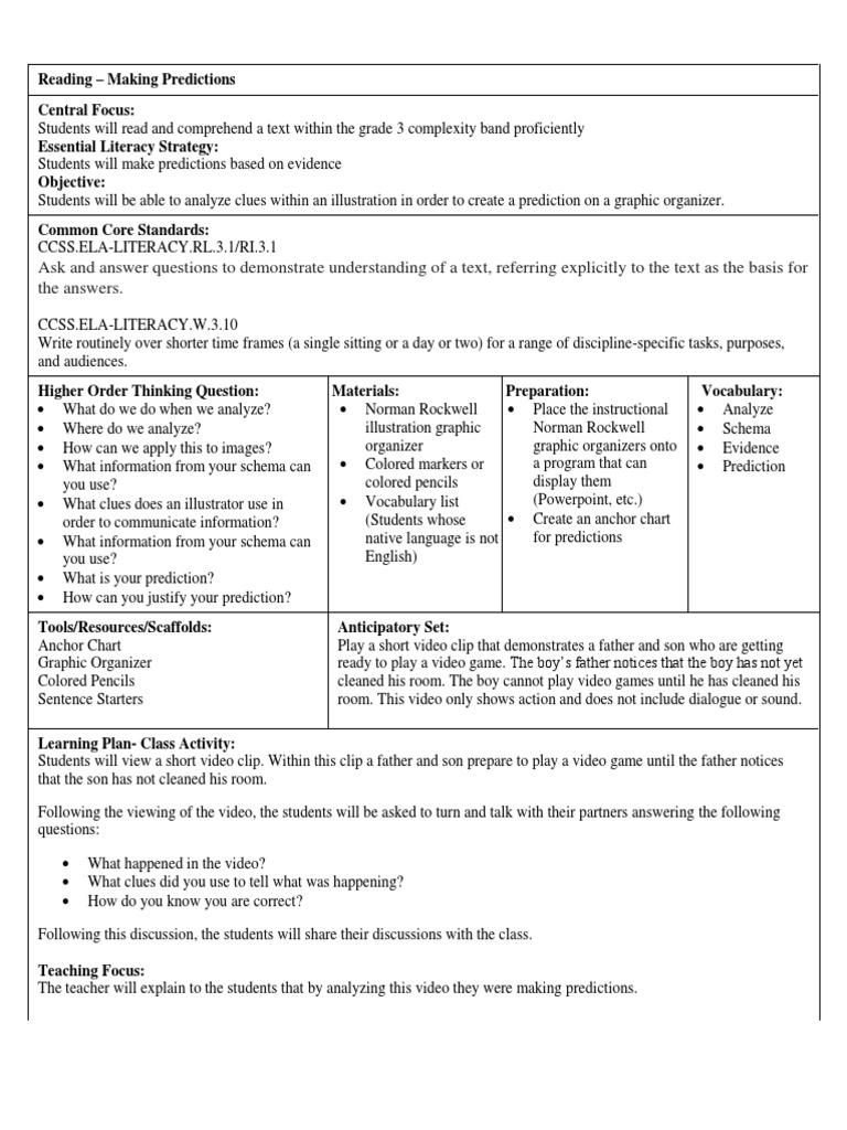 Ask and Answer Questions To Demonstrate Understanding of A Text ...