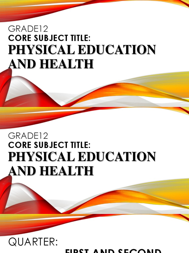PE and Health 12 | PDF