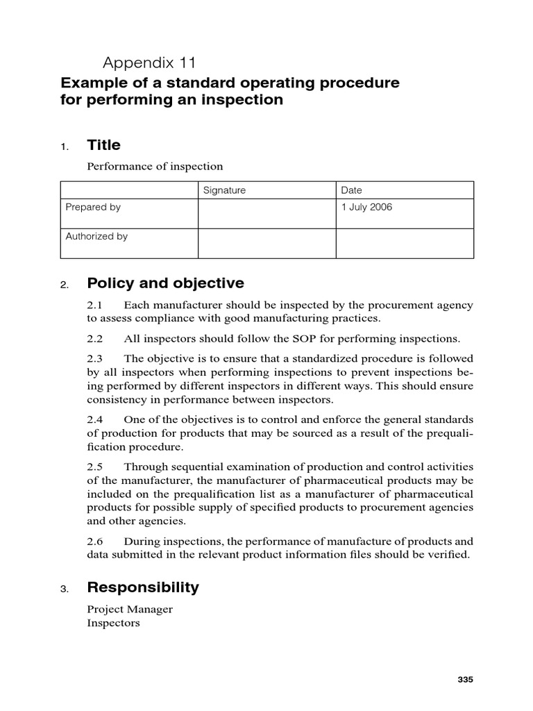 Procedure For Inspection Management | PDF | Business