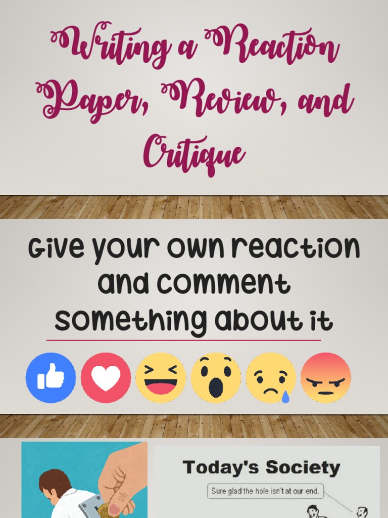 How to Write a Reaction Paper | PDF | Feminism | Gender Studies